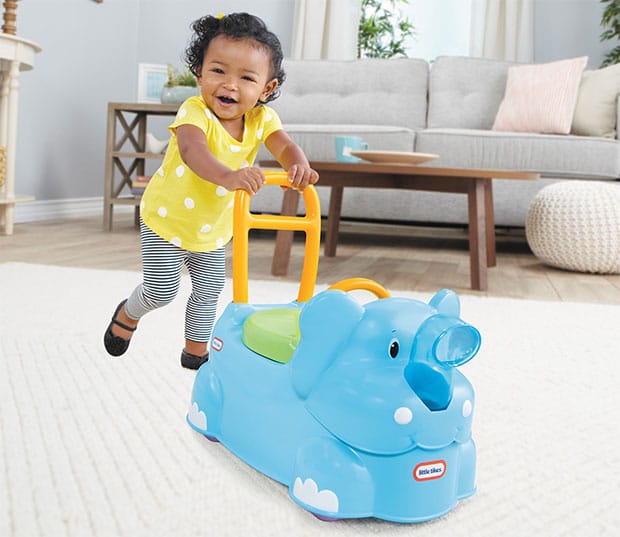 Little tikes scoot around animals store
